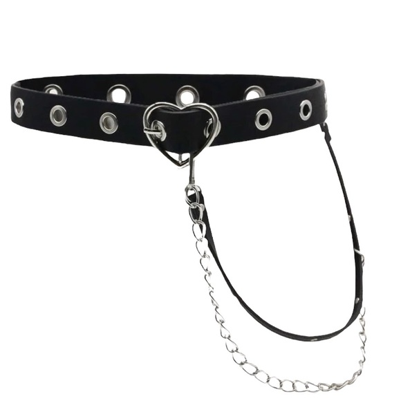 Private Label | Accessories | Nwt Black Adjustable Chain Detail Belt ...